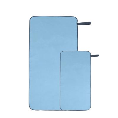 中国 個人化された浜のスエードのマイクロファイバーの体育館タオル80X160 販売のため