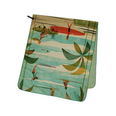 China Quick Dry Giant Sublimation Microfiber Beach Blanket Towel 31x63 Inch for sale