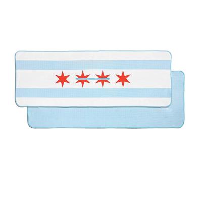 중국 승화 인쇄 마이크로 화이버 마이크로 화이버 와플 골프 타월 사용자 정의 로고 판매용