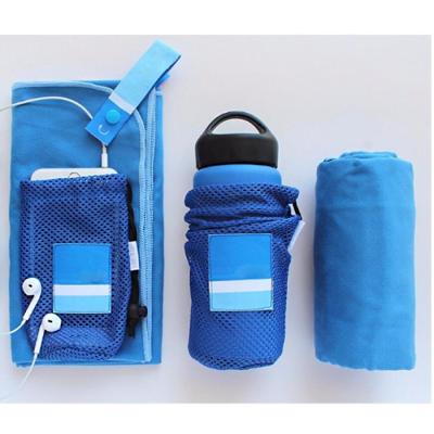 中国 カスタム ロゴ マイクロファイバー スウェード コットン ジム スポーツ 刺身 ザイプポケット付き フィットネス タオル 販売のため