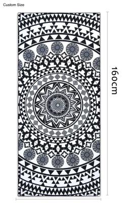 China Customizable Sublimation Colorful Quick Dry Microfiber Swimming Towel Printed Beach Towel for sale