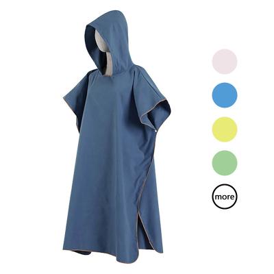 China Wholesale Rpet Material Beach Swim Microfiber Poncho Towel Hooded Surf Custom for sale