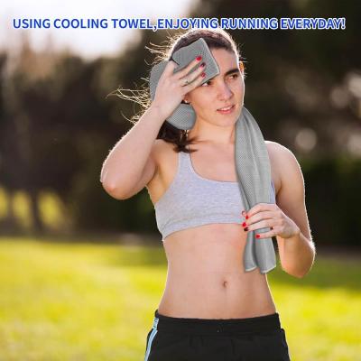 China Microfiber Cooling Towel Absorbent Quick-Dry Solid Color Polyester Microfiber Sports Towel for sale