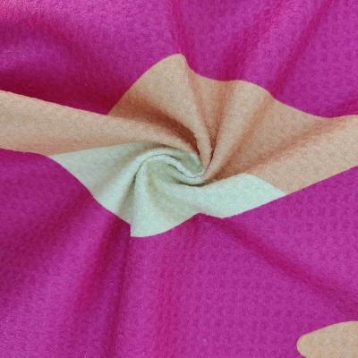 China OEM Custom Design Printed Sublimation Reactive Printed Microfiber Waffle Weave Waffle Golfhanddoek Te koop