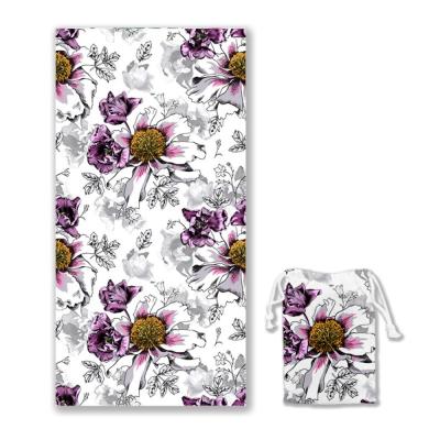 China Modern Design Travel-Friendly Customized All-Season Custom Beach Towel for sale