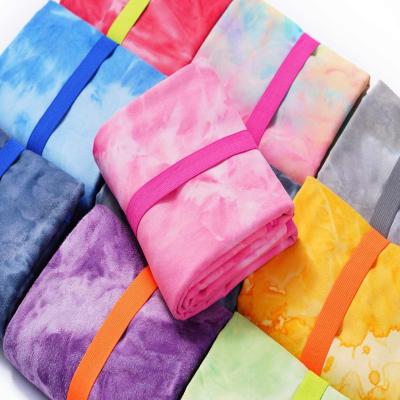 中国 2 in 1 マルチ機能 夏の乾燥式浴巾 ハンドネクタイ染料 夏のプリントマイクロファイバー スポーツタオル トートバッグ 50x100cm 販売のため