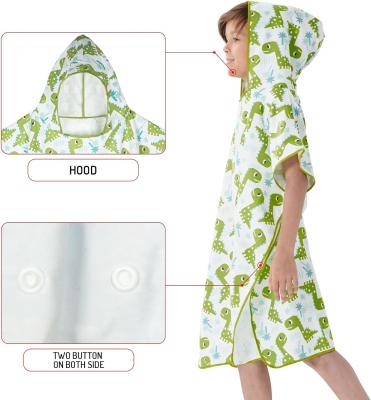 China Custom Quick Drying Microfiber Bag Blanket Surf Change Hooded Microfiber Poncho Towel Beach for sale