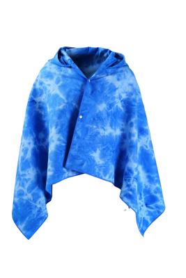 China Summer Microfiber Beach Towel Lightweight Poncho Design For Pool And Bath for sale