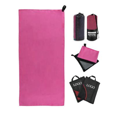 China Microfiber Gym Towel Sweat Quick Drying Gym Hand Towels Custom Logo Travel Gym Fitness Yoga Sports Towel for sale