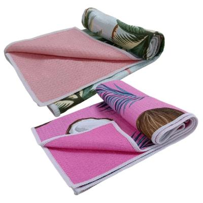 China Custom Logo Printed Sublimation Golf Towel With Hook Brush for sale