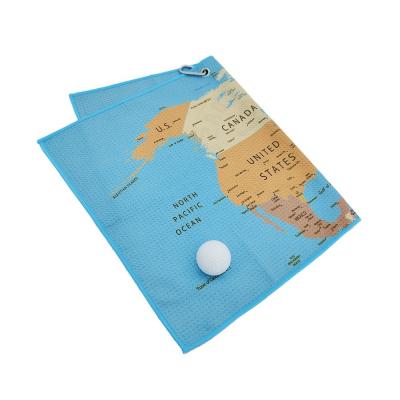 China Highly Durable Various Colors Microfiber Towel For Golf Course Gym Beach for sale