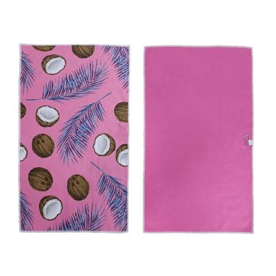 China Custom Print Simple New Design Magnetic Personalized Large Microfiber Golf Towel for sale