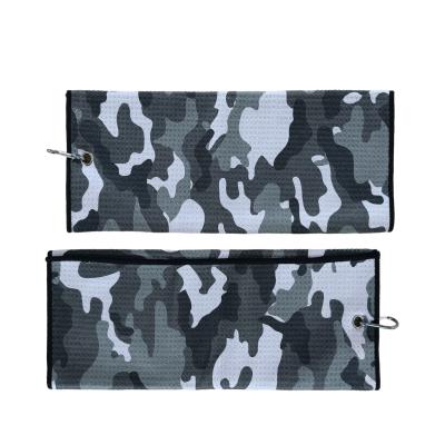 China Customized Printing Quick Dry Microfiber golf Towel 40x60cm for sale
