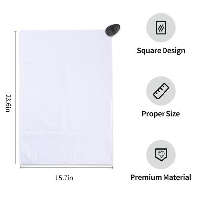 China logo Personalized Microfiber Fabric Waffle Pattern Microfiber Golf Towels Quick Dry with Custom Funny Design for sale