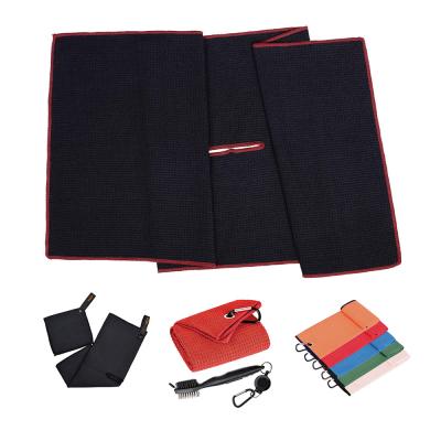 China Various Colors Customized Microfiber Golf Towel For Lightweight And Durable Products for sale