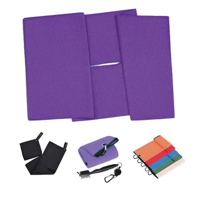 China High Quality Wholesale Custom Logo Lightweight Solid Multi Colors Fabric Waffle Microfiber Custom Golf Towel With Hole for sale