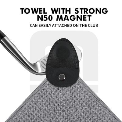 China Highly Absorbent Product Microfiber Golf Towel With Hanging Loop Included for sale