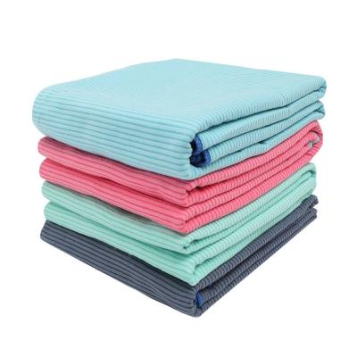 China Multifunctional Travel Portable Suede Ribbed Microfiber Sports Towel for sale