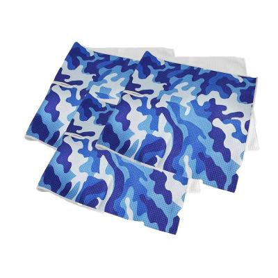 China Super Absorbent Textured Maintaining Club Performance Waffle Golf Towel for sale