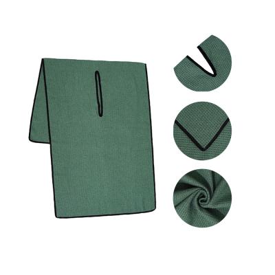 China High Quality Soft Unique Design Add Hole Custom Waffle Golf Towel for sale