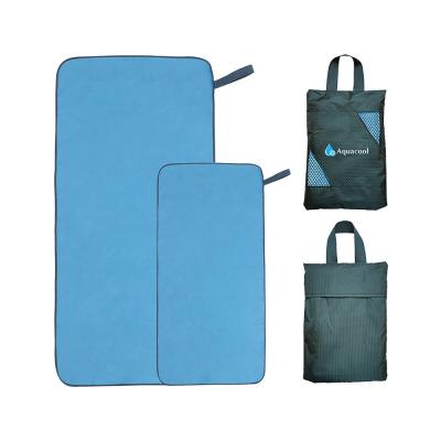 China Quick Dry Cooling Gym Towels With Logo Custom Microfiber Sports Towel for sale