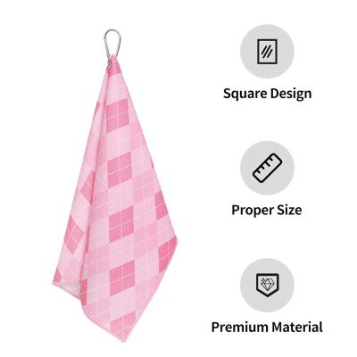 China Premium Multiple Sizes OEM & ODM Golf Club Use Waffle Golf Towel for sale