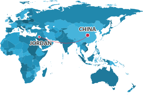 Professional shipping and logistics services from China to Jordan
