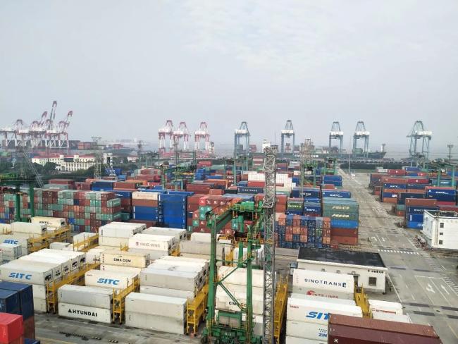 Warehouse operations and storage facilities at Ningbo Port