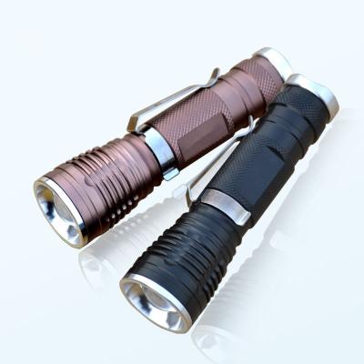 China Rechargeable 18650 CREE Q5 Adjusable Focus Zoomable MINI LED Flashlight/Torch with 3 Gears for sale