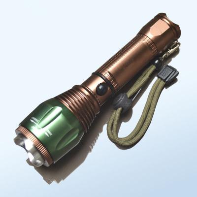 China Rechargeable 18650 or AAA Battery Powered 1000 Lms CREE T6 Zoom IP67 Led Flashlight/Torch for sale