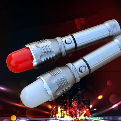 China CREE Q5 Magnetic Rotating Zoom Led Flashlight/Torch with Warning Lamp Cover/Shade for sale