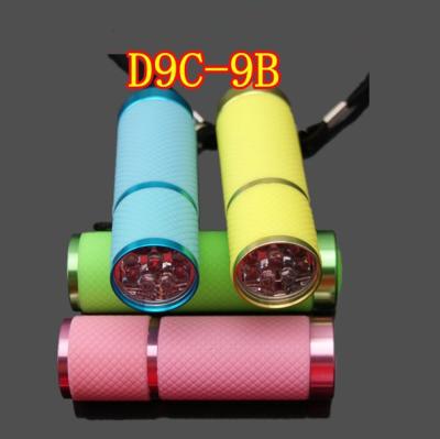 China High Quality 395NM 9 Led Night Ultraviolet Blacklight UV Torch/Flashlight for Urine Detect for sale