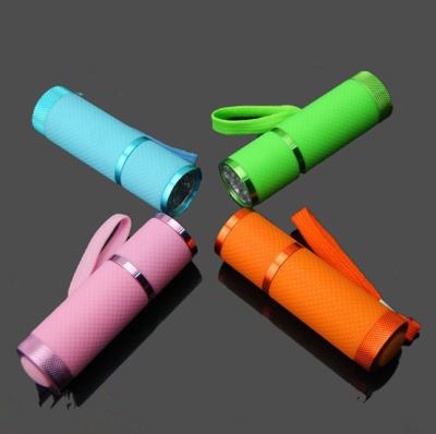 China Ultraviolet Blacklight 395NM 9 Led Night UV Torch/Flashlight for Jewel/Money/Ticket Detect for sale
