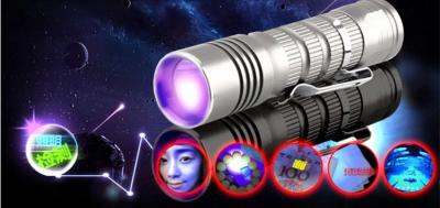 China 3W High Power 395NM Blacklight UV Flourescer Detector/Pet Urine Ultraviolet UV Torch for sale