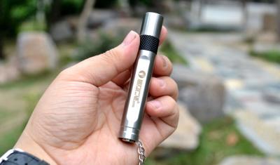 China Stainless Steel CREE XPE Q5 3 Light Modes LED Flashlight/Torch for Outdoor Sports Camping for sale