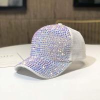China Adjustable Rhinestone Sequins Baseball Cap for sale