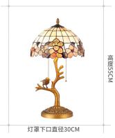 China Premium Copper Table Lamp with Shell Lampshade for sale