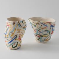 China Premium Modern Ceramic Painted Vase for sale