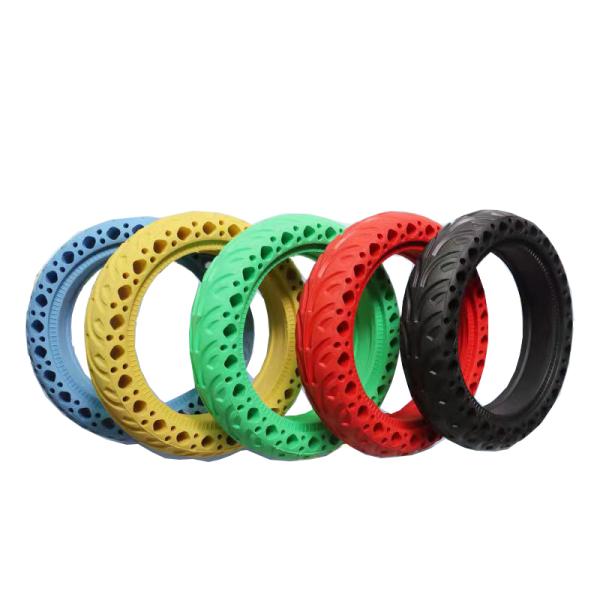 Quality 8.5*2 Inch Honeycomb Xiaomi M365 Colorful Rubber Tubeless Scooter Tires for sale
