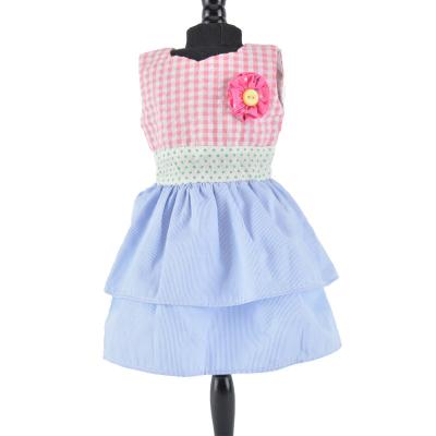 China 2019 new design sleeveless plaid dress for 18 inch doll accessories for sale