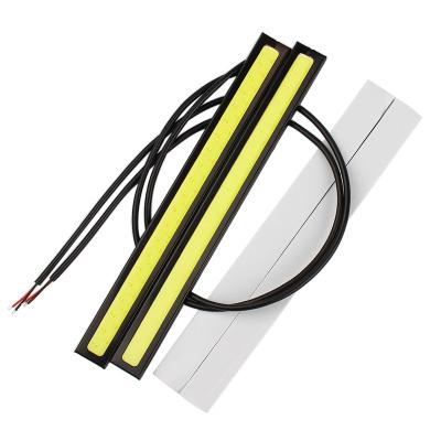 China Waterproof DC12V External 17CM LED COB DRL Daytime Running Light Parking Fog Bar Lamp for sale