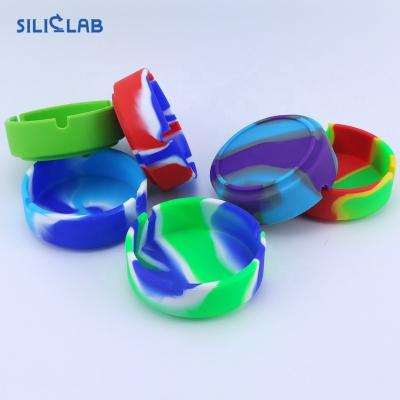 China High Quality Colorful Silicone Smoking Accessories SLILCLAB China Factory Wholesale Smoking Ashtray factory