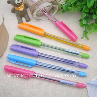 China Multicolor BallPoint Pens Office Supply for school and office Stationery Smooth Writing OT-233-B for sale
