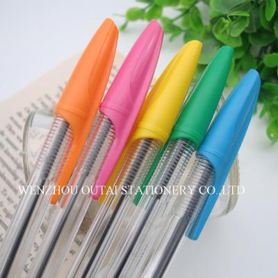 China OUTAE Plastic BallPoint Pen Promotional Pen Logo Pen Smooth Fast Writing Ball Pen Multicolor OT-301-A for sale