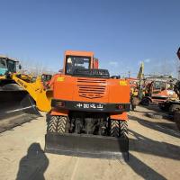 China Small tyre excavator for sale