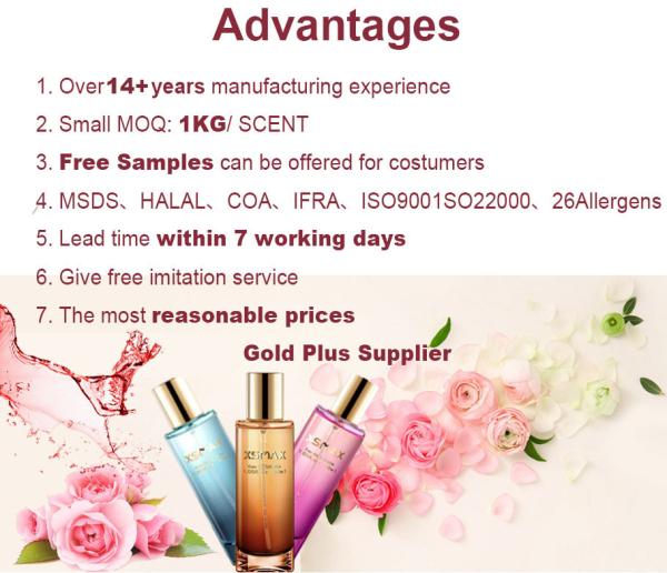 Muestra gratuita Perfumado Natural Perfumes originales de lirio Perfumes para mujeres Perfumes