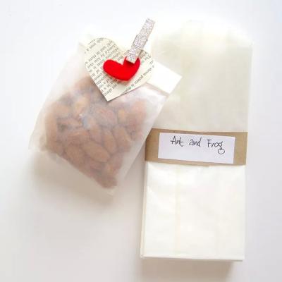 Cina Buste per glassine piatte biodegradabili Sacchetti per biscotti sandwich in carta kraft a forma di V foderati con fondo affilato in vendita