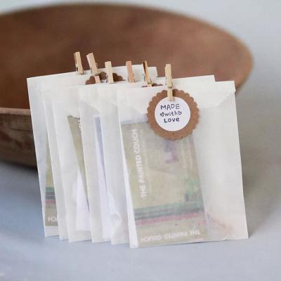 Cina Buste per glassine piatte biodegradabili Sacchetti per biscotti sandwich in carta kraft a forma di V foderati con fondo affilato in vendita