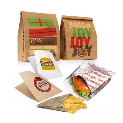 Cina Buste per glassine piatte biodegradabili Sacchetti per biscotti sandwich in carta kraft a forma di V foderati con fondo affilato in vendita