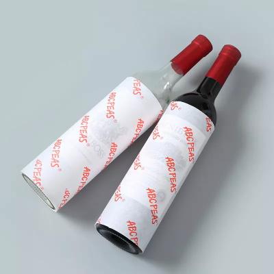 Cina Involucro di carta velina stampata personalizzata con logo arancione per regalo facciale con ghirlanda di fiori in vendita